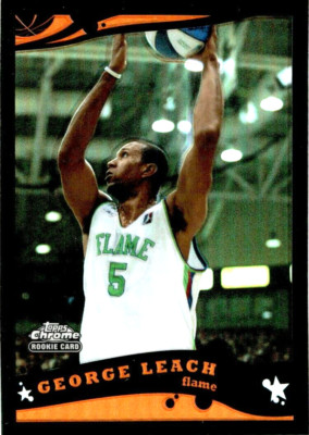 2006 Topps Chrome #232 George Leach ROOKIE (BLACK REFRACTOR) 385/399 FLAMEs | eBay