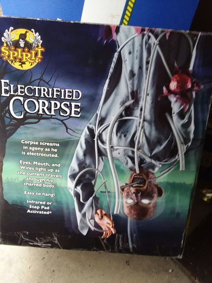 Spirit Halloween Electrified Corpse animated prop. Halloween ...