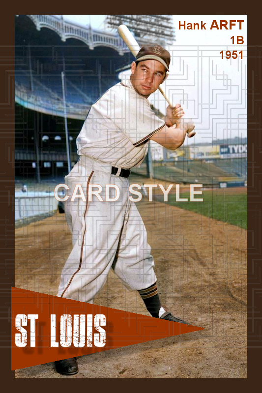 Hank Arft - 1951 St. Louis Browns - choose a size - colorized print | eBay