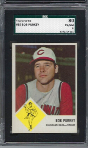 1963 Fleer - Bob Purkey #35 for sale online | eBay