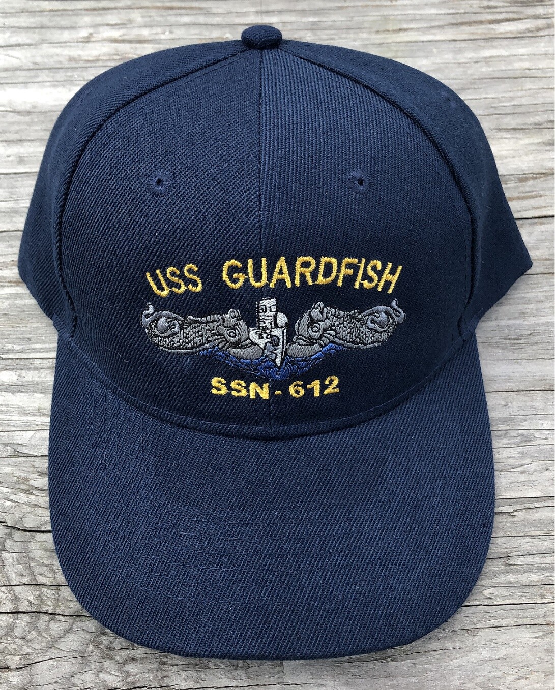 USS Guardfish SSN-612 Ball Cap Embroidered Submarine Dolphins Veteran ...