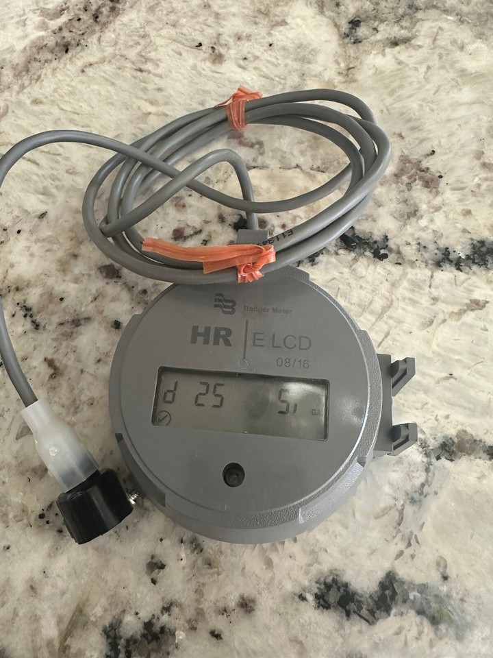 Badger Meter Water Meter HR/ E LCD Gray | eBay