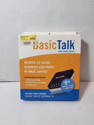 BasicTalk HT701 Home Phone Service VoIP - Open Box Free Shipping! | eBay