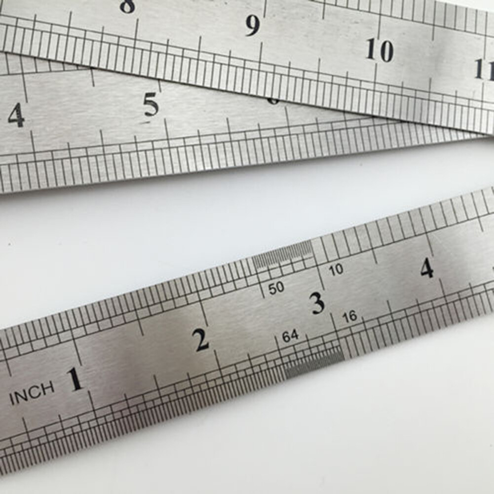 30/50/60cm Ruler High Precision Precise Stainless Steel Ruler Supplies ...