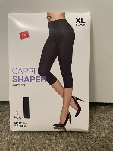 HANES 1 Pair Black Shaper Capri Garment New in package! Sz XL | eBay