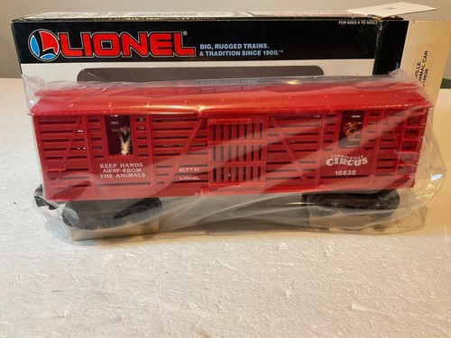 Lionel 6-16638 O Gauge Operating Lionelville Circus Animal Car, New ...