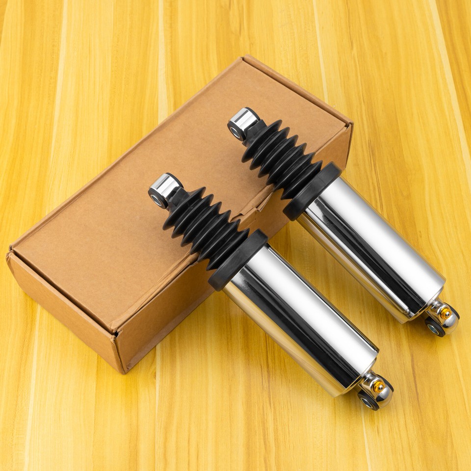 Chrome Rear Air Suspension Shocks For Harley Road King Street Electra ...