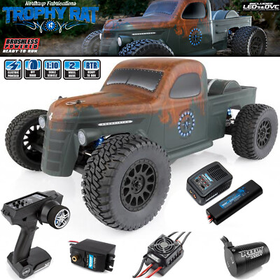 Associated 70019C 1/10 Trophy Rat Brushless 2WD Truck RTR w/ Lipo Combo ...