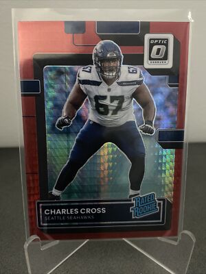 Charlie Cross 2022 Donruss Optic Red Hyper Prizm No. 252 Seattle ...