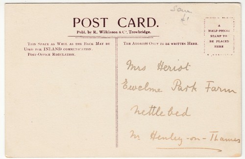 Somerset; Beckington Castle PPC To Mrs Heriot, Nettlebed, c 1910, Never ...
