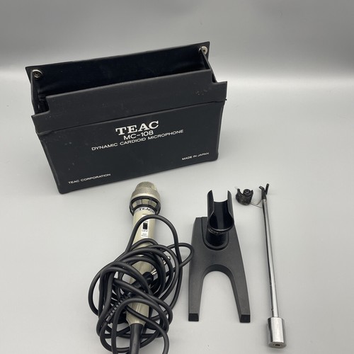 Teac Mc 108 Vtg Dynamic Cardioid Microphone Japan Mic No Stand Tested ...