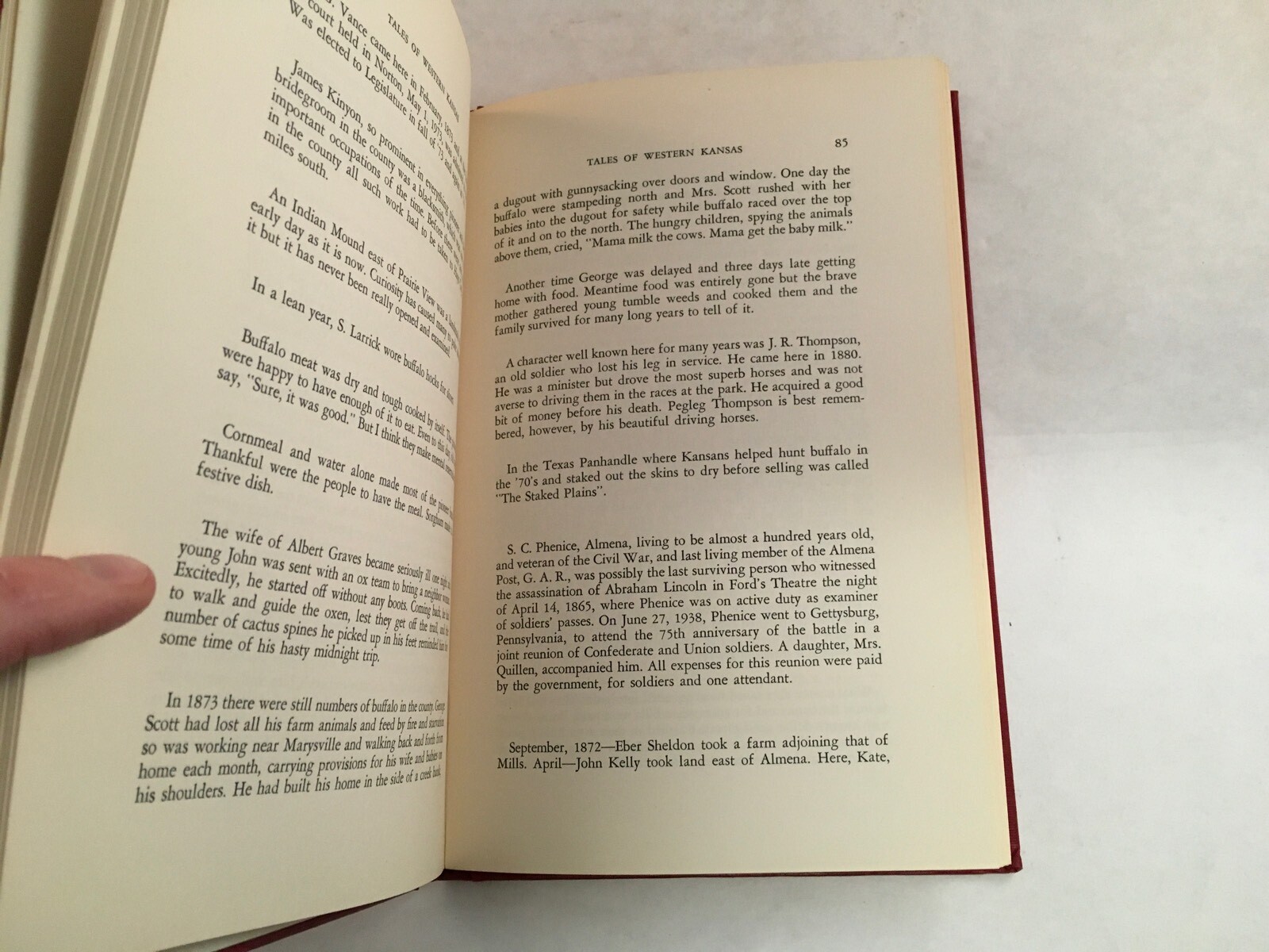 TALES OF WESTERN KANSAS BOOK BY AMY LATHROP LOCAL HISTORY 1948 AUTHOR ...