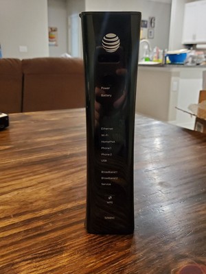 AT&T & U-Verse Router 5268AC WI-FI Internet Modem Router Black | eBay