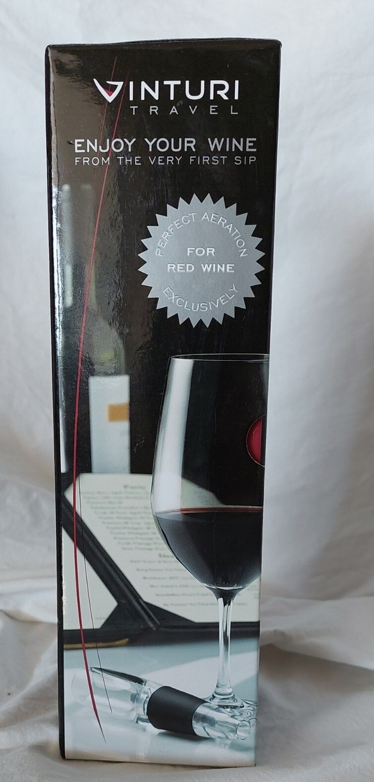 New VINTURI RED WINE AERATOR No drip stand Travel Pouch | eBay