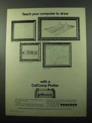 1969 Calcomp Plotter Ad - Teach Your Computer to Draw | eBay