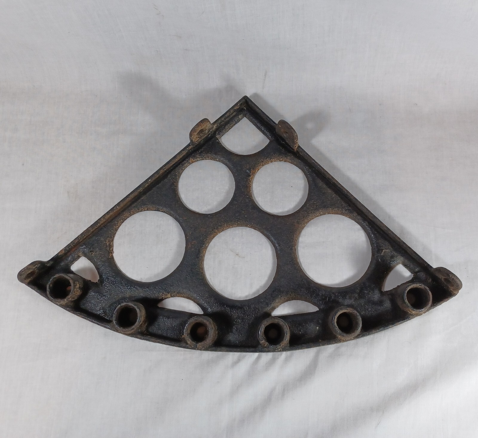 Antique Cast Iron Corner Tool Shelf, Barn Farm Industrial Blacksmith ...