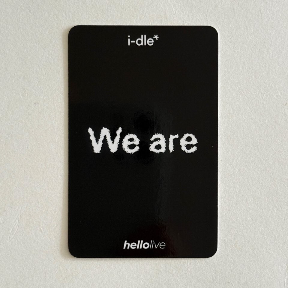 i-dle 8th Album We are Official Photocard Applemusic Hellolive POB | eBay