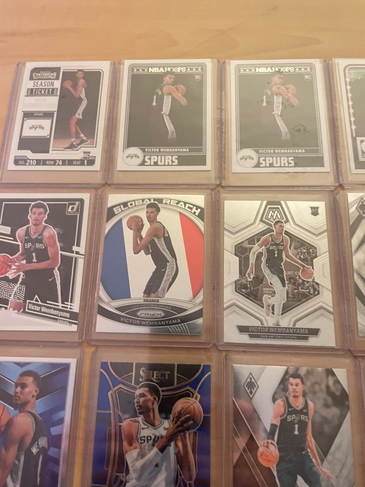 victor wembanyama rookie card lot of 21 3-graded very high cards | eBay
