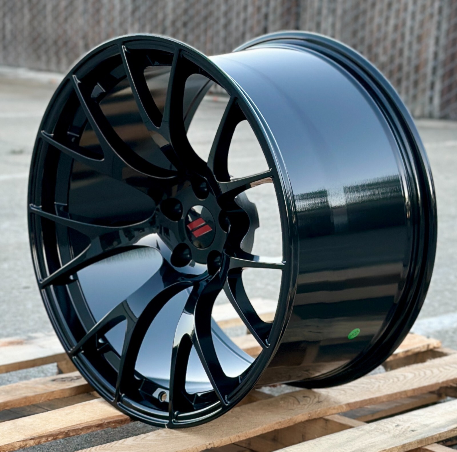 20x11 SRT Mesh Style Gloss Black Wheels Fits Dodge Challenger Charger ...