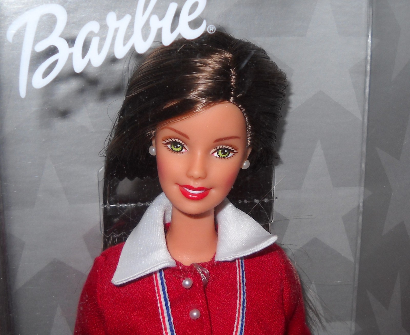 #7124 NRFB Mattel 2000 Convention Democratic Barbie Delegate Brunette ...
