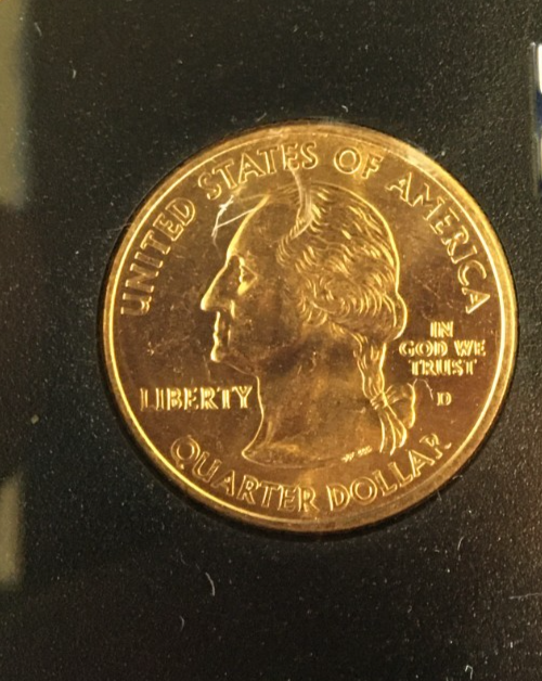 Gold Edtn 2002-D Quarter Set ~TN OH LA IN MS~ Die Strike Mint Errors ...