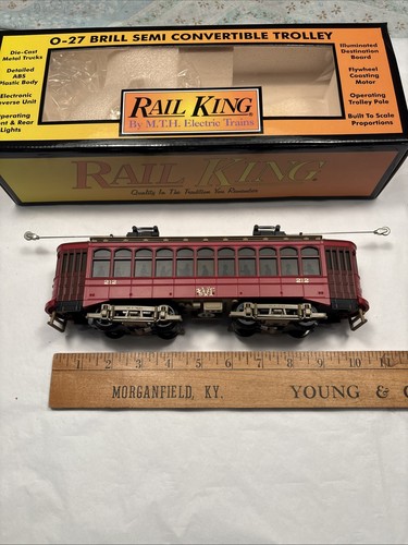 MTH Railking 30-2512-0 Semi Convertible Brill Trolley | eBay