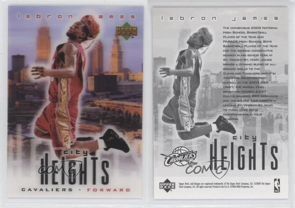2003-04 Upper Deck Lebron James City Heights LeBron James 02fv | eBay