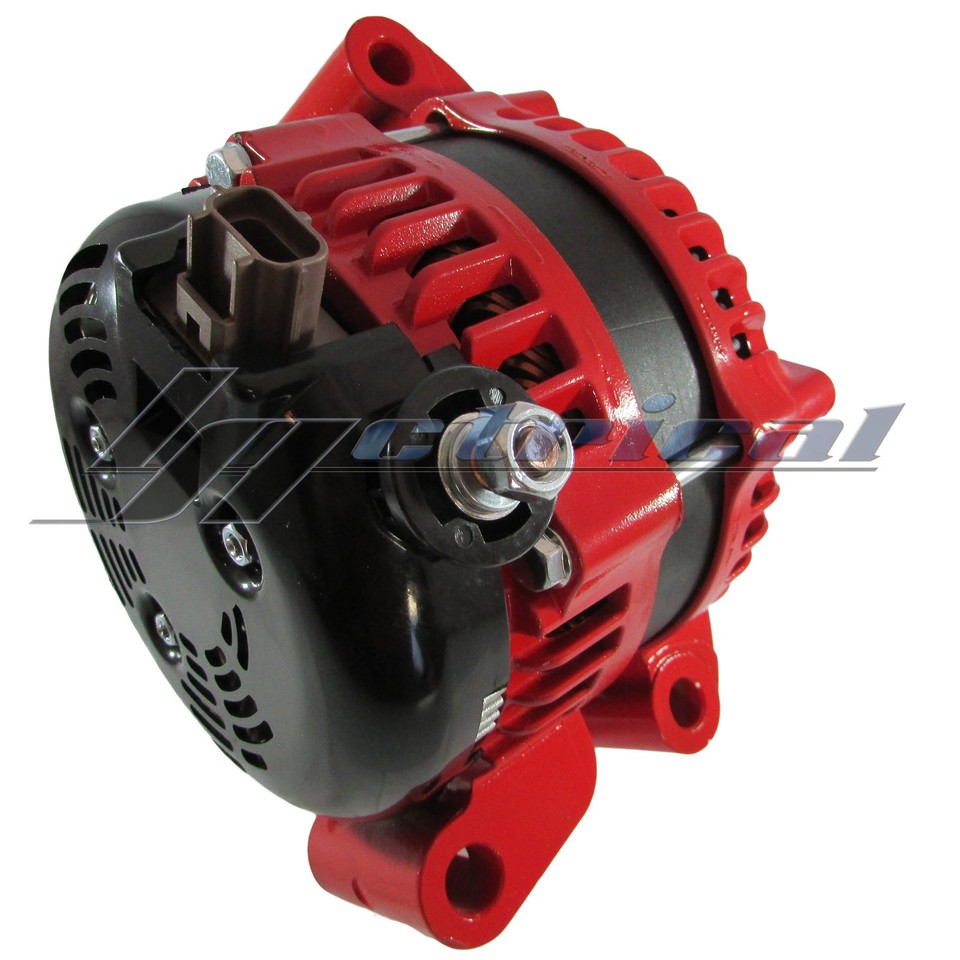 HIGH OUTPUT 350 AMP RED ALTERNATOR FOR FORD F250 F350 F450 F550 ...