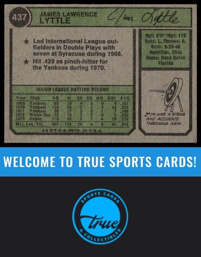 1974 Topps #437 Jim Lyttle | eBay