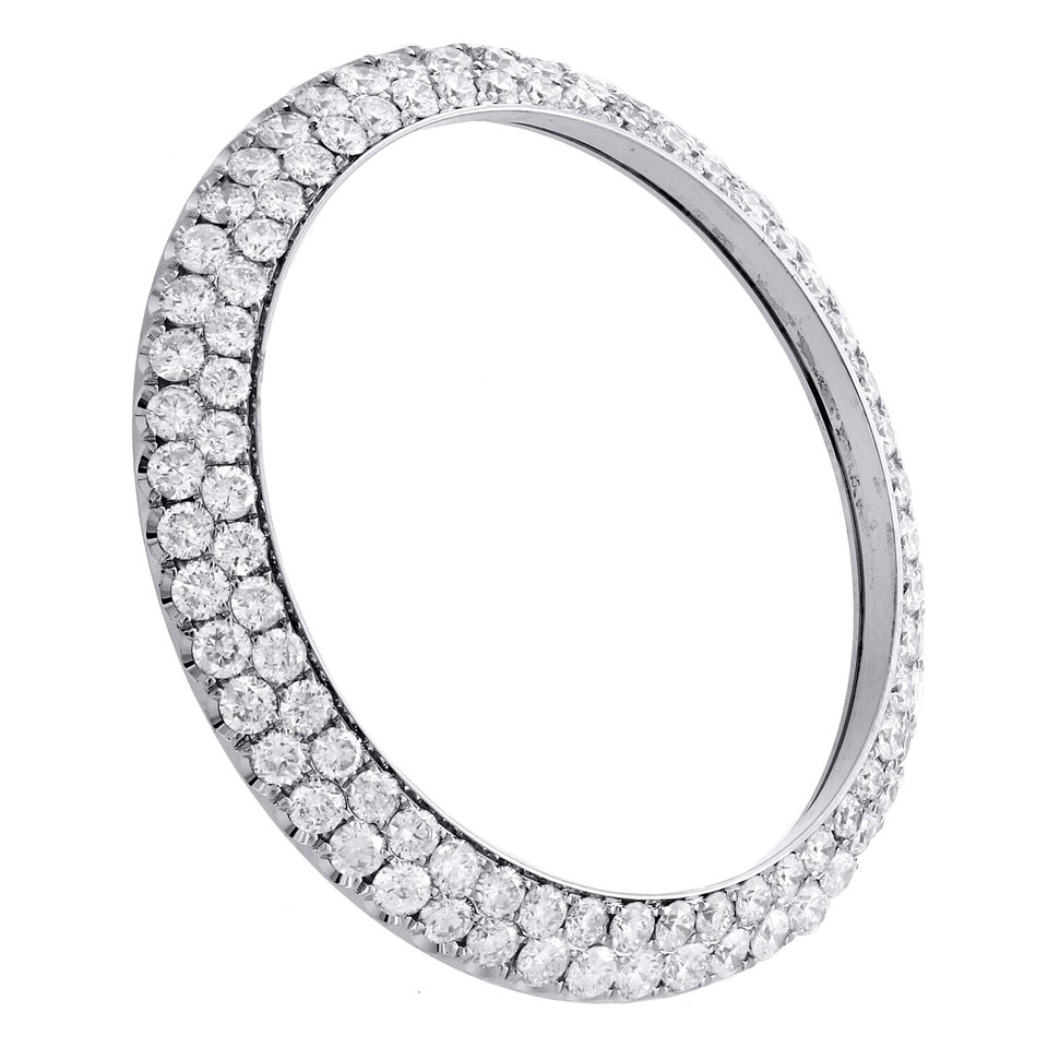 Rolex DateJust Custom Diamond Bezel Fits 41mm Watch Domed Honeycomb Set ...