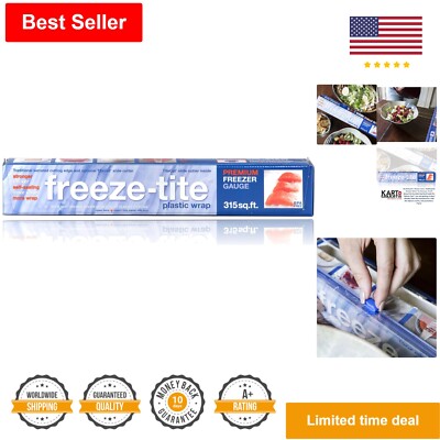 Stretch-Tite Premium Plastic Freezer Wrap - Self-Sealing, Thicker, 315 ...