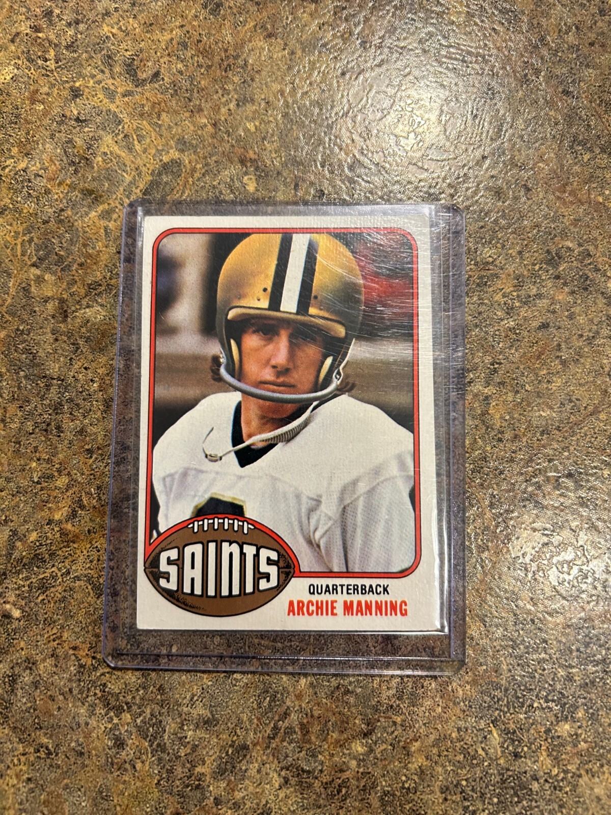 1976 Topps Archie Manning 485 New Orleans Saints College HOF Ole Miss ...