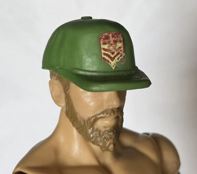 WWE Green Military Cap Hat Accessory Mattel Figure Prop 1/12 D7 | eBay