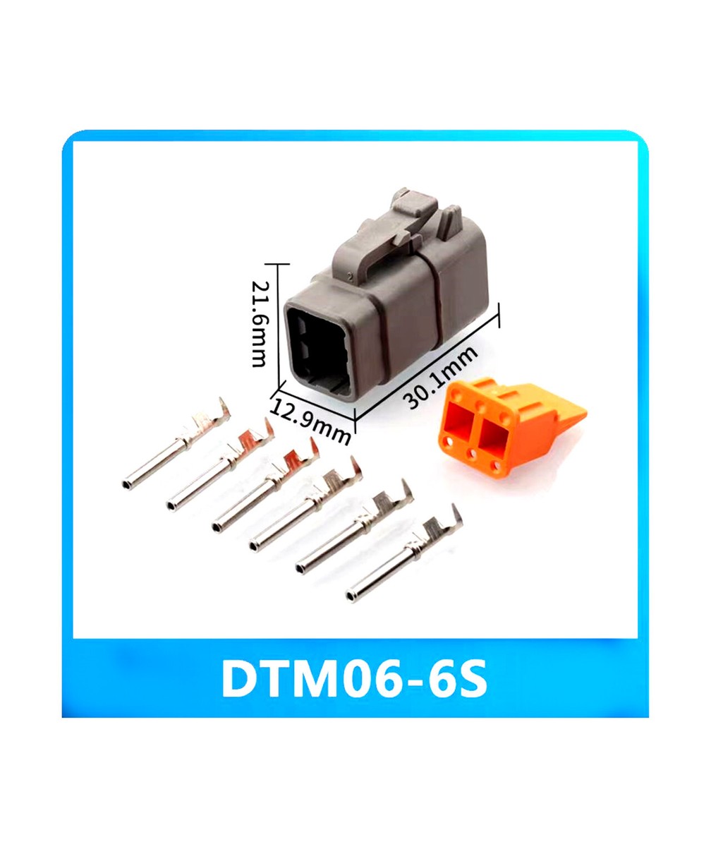 Deutsch Dtm Series 6 Way Plug Connector Kit Dtm066s Cw