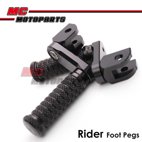 M-Grip BLACK 1.5" Adjustable Riser Front Foot Pegs For BMW F800R 09-15 ...