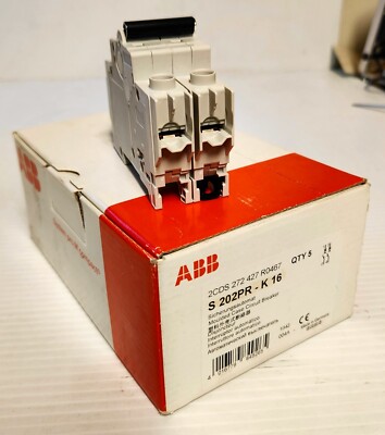 ABB S 202PR-K16 Circuit Breakers 3P 16A (Lot of 5) | eBay