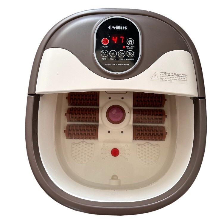 Ovitus Foot Spa Bath with Heat Foot Bath Massager Rotating Pumice MM ...
