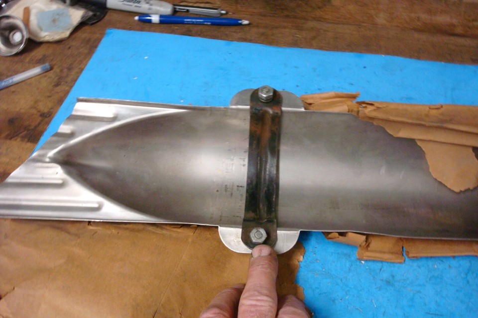 harley knucklehead panhead stainless steel original rocket fin cover ...