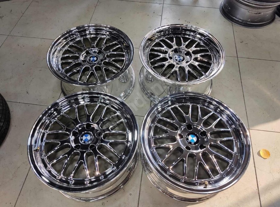 BBS LM Style Chrome 19x8.5/9.5 Wheels 5x120 for BMW E46 E39 E60 E90 E92 ...