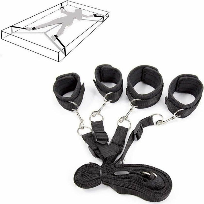 UNDER BED Restraint System Mattress Bondage straps under Bed Handcuffs ...