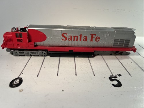 Tyco Mantua HO Scale Santa Fe 1102 Red Silver Locomotive Train Parts | eBay