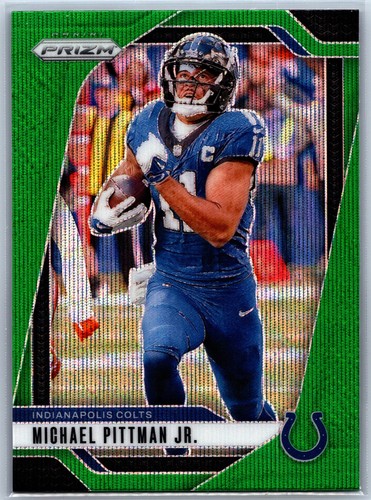 2024 Panini Prizm Michael Pittman Jr. #123 Green Wave Indianapolis ...