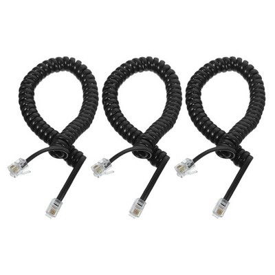 3pcs Telephone Cords Phone Cord Phone Cable Coiled Telephone Handset ...