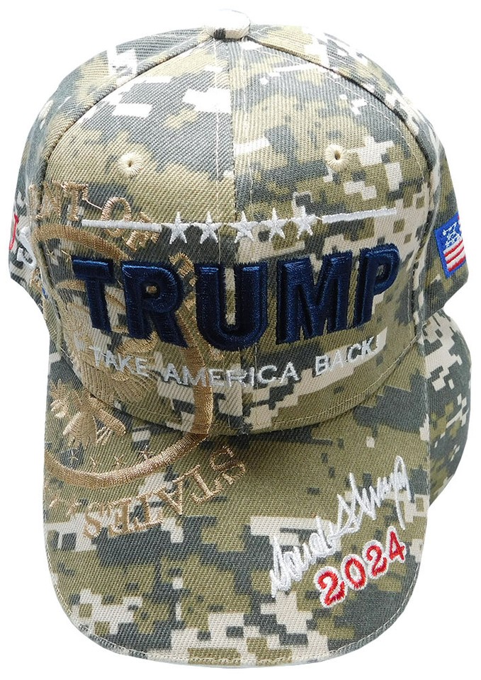 TRUMP WON RED WAVE TRUMP 2024 EMBROIDERED CAMO HAT CAP X7 | eBay
