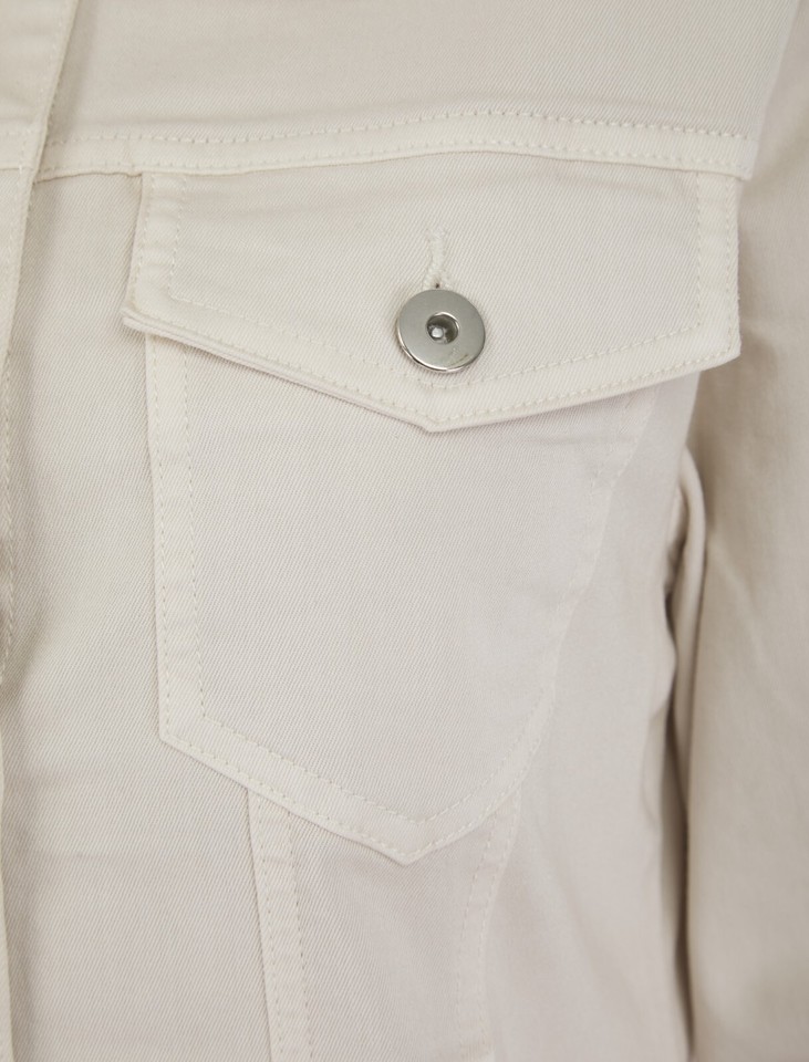 Womens Ladies Amara Reya Stretch Denim Jacket Soft Cotton Summer ...