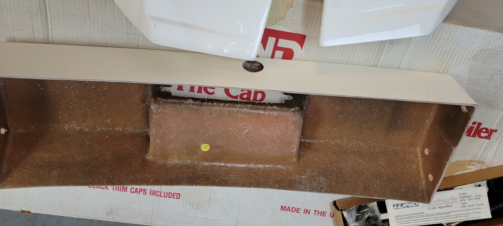 NOS Lund Cab Fairing Bed Spoiler Fastback Like Racerback Ford Ranger ...