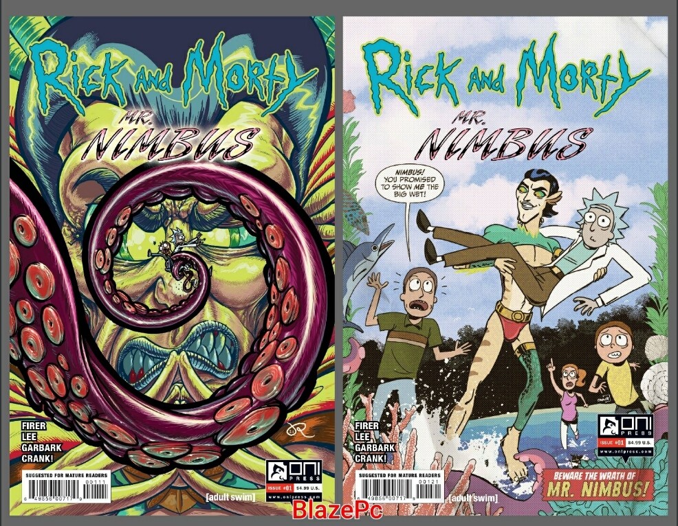 Rick and Morty Mr Nimbus #1 Cover A B Variant Set Options Oni Press NM ...