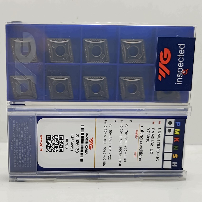 10pcs CNMG120408-UG YG3030 CNMG432 Original YG Tools CNC blade carbide ...