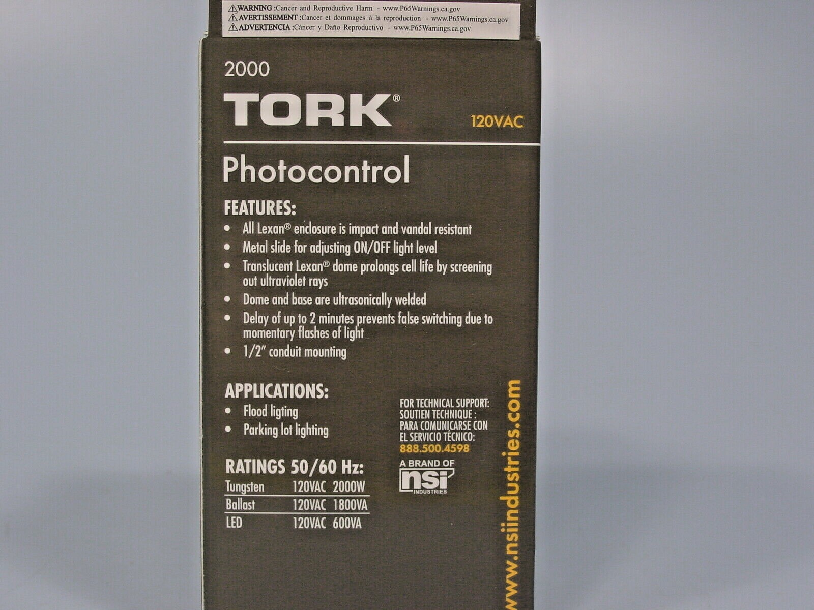Tork 2000 120v Photocontrol 1/2" Conduit Mount Fixed Position for sale ...