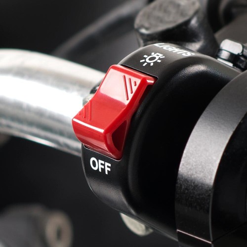 KiWAV Black Motorcycle Fog Light switch 22mm bar 12v DC electrical ...